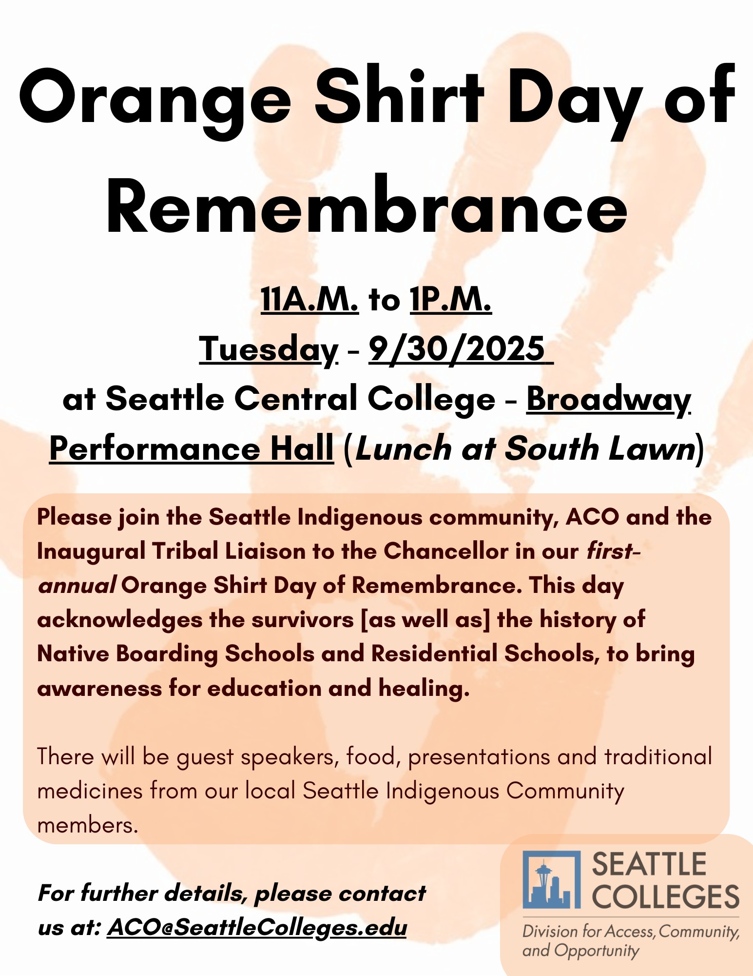 Orange Shirt Day of Remembrance 2025