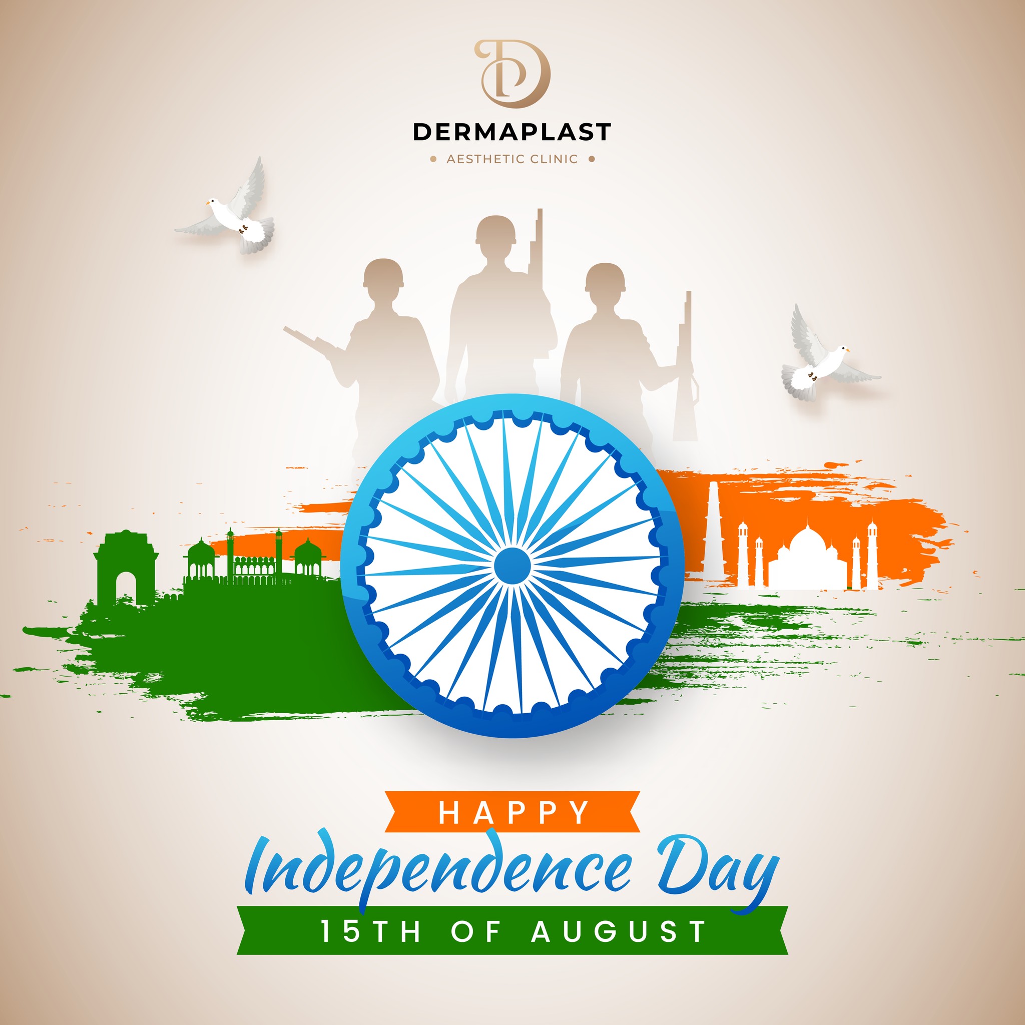 Happy Independence Day Dermaplast Aesthetic Clinic