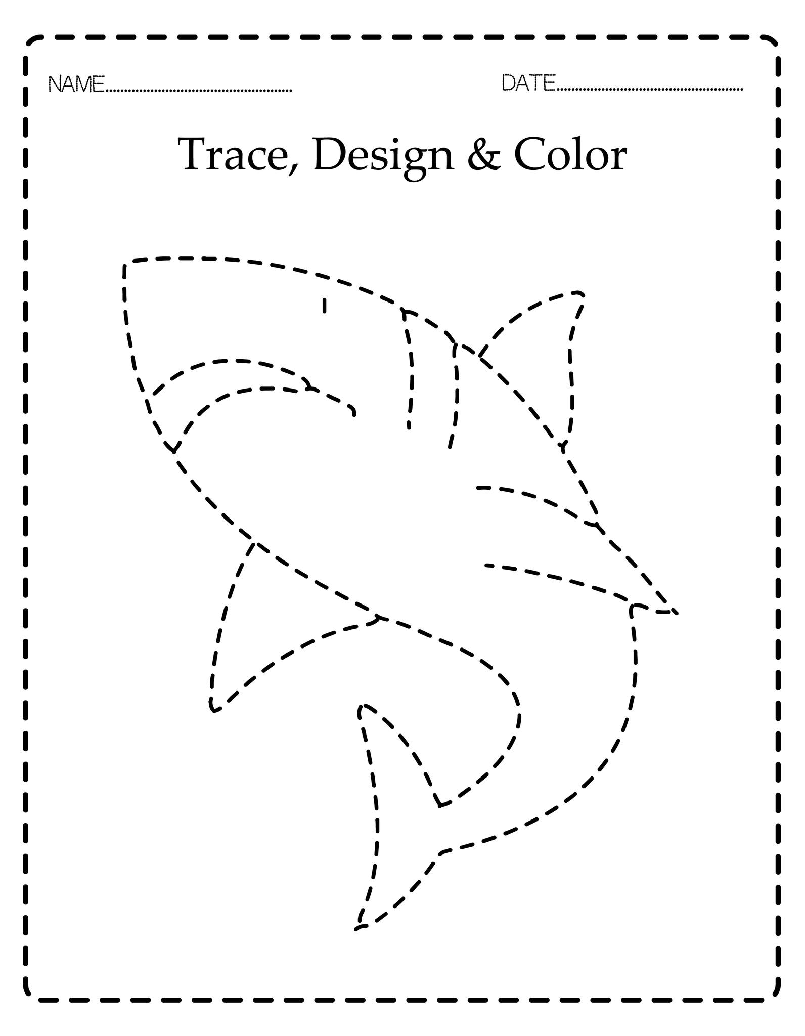 Ocean Animals Tracing... - Worksheets For Kindergarten PDF | Facebook