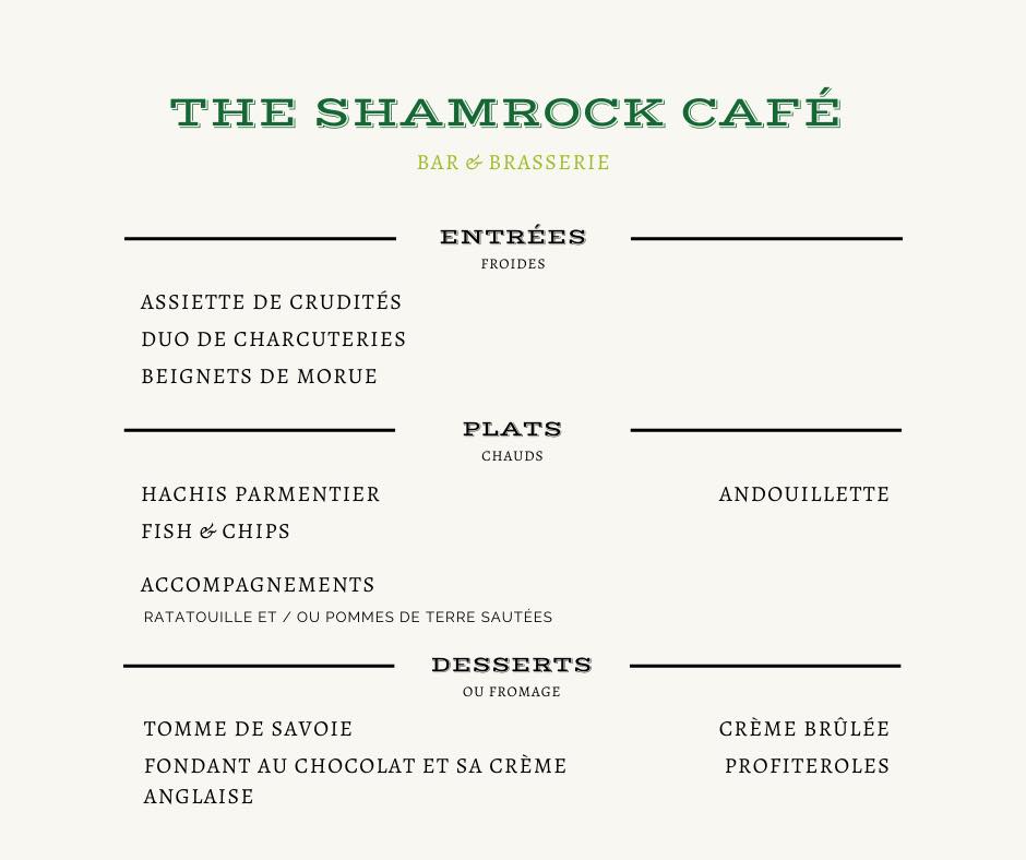 [ MENU DU JOUR 🍴 ] Chers clients,... - The ShamRock Café
