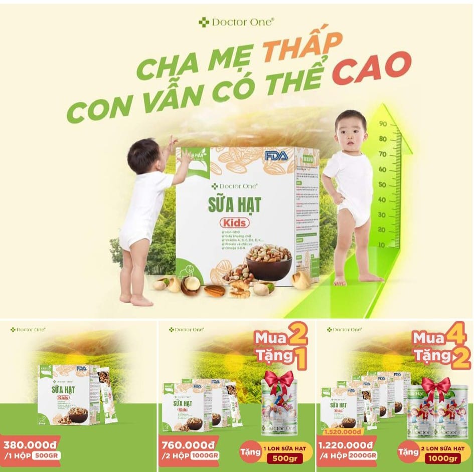 Sữa Hạt Số 1 Doctor One 𝟓 đ𝐢𝐞̂̀𝐮 𝐠𝐢𝐮́𝐩 𝐦𝐞̣ 𝐚𝐧 𝐧𝐡𝐢𝐞̂𝐧 𝐧𝐮𝐨̂𝐢 𝐜𝐨𝐧 𝐤𝐡𝐨̂𝐧