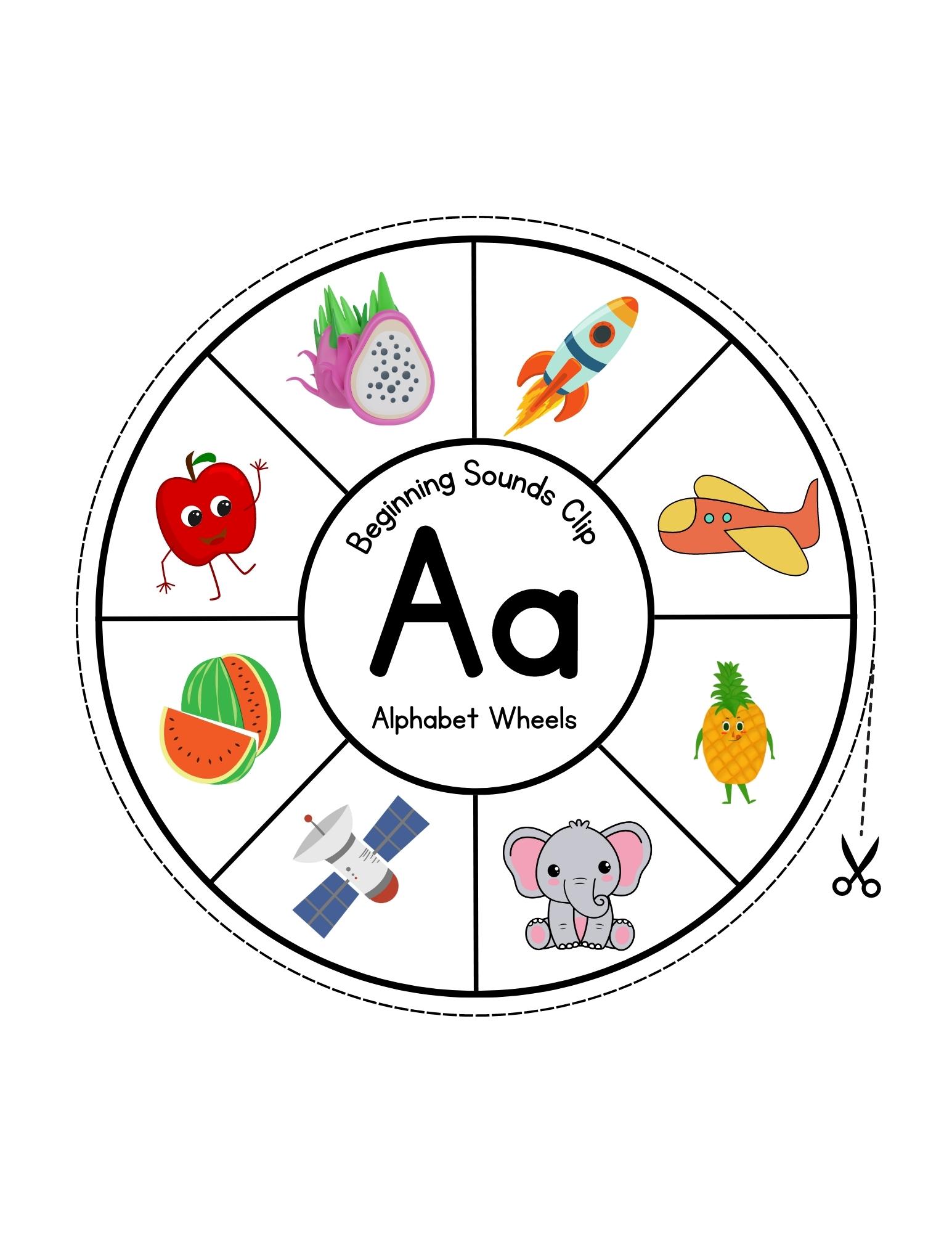 Beginning Sounds Clip... - Worksheets For Kindergarten PDF