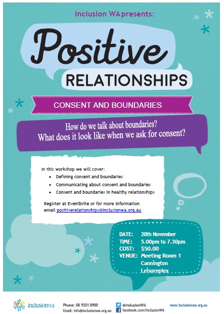 Inclusion WA - How do we talk about boundaries? What does... | Facebook