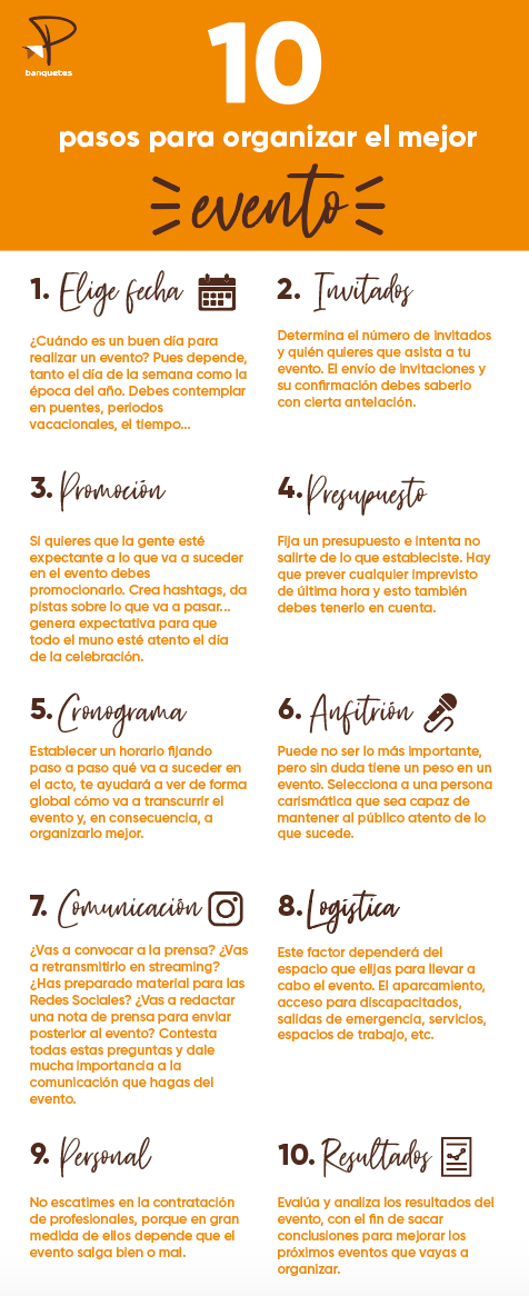 ¡10 pasos que te ayudaran a planear tu... - Presto Banquetes