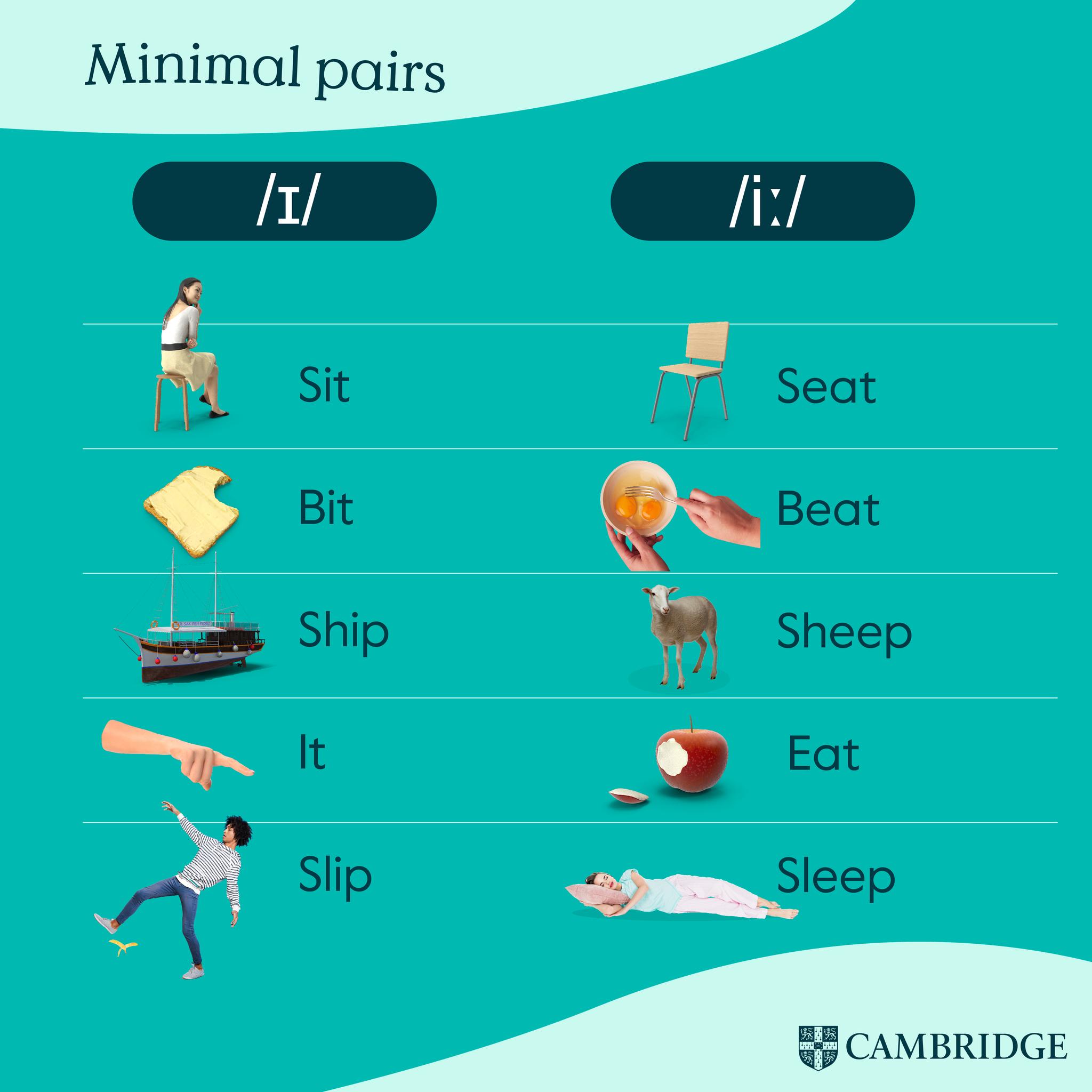 ¿Conoces los “minimal pairs”?... - Cambridge English Spain | Facebook