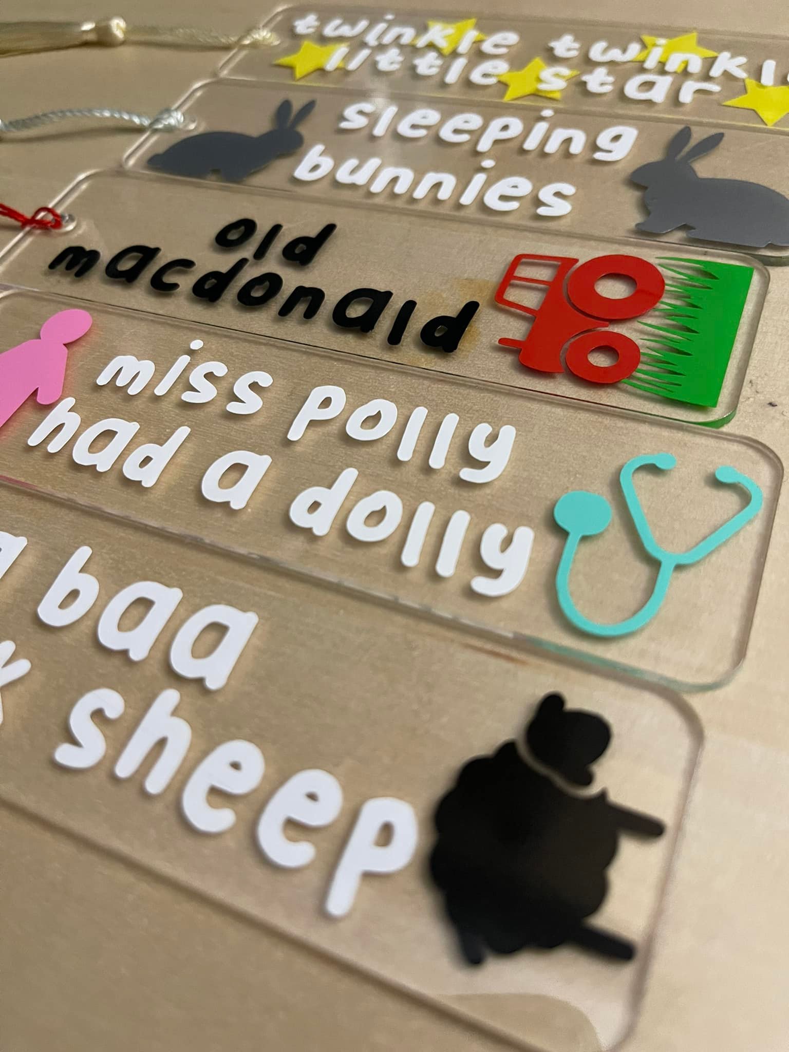 More nursery rhyme bookmarks going... - Keepsake Creations | Facebook
