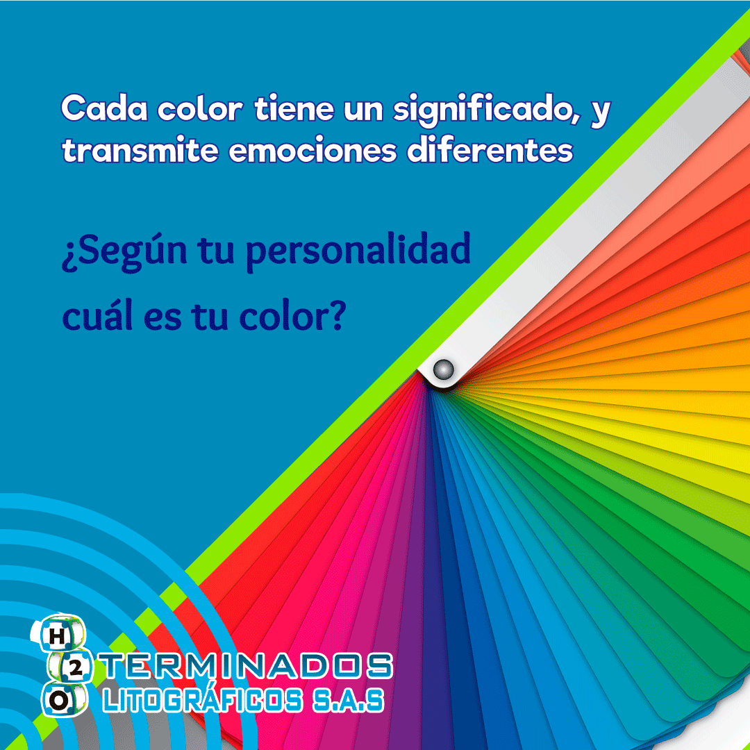 H2O Terminados Litográficos - ¿Con que color te identificas? ️ el color ...