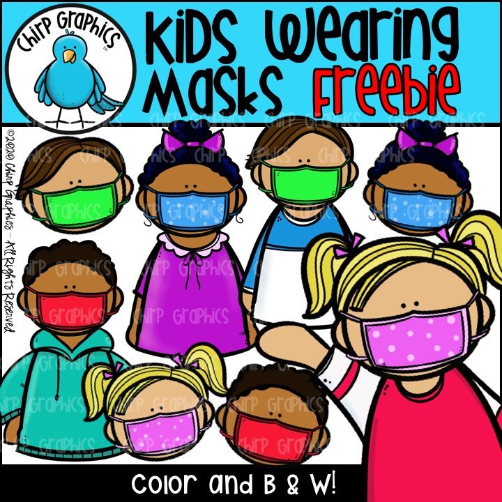 Chirp Graphics - NEW FREEBIE!! Kids wearing masks will be...