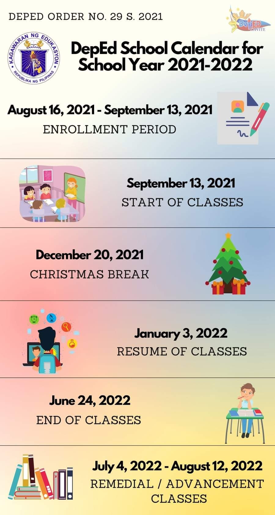 Teacher Pher - DepEd School Calendar for School Year 2021-2022