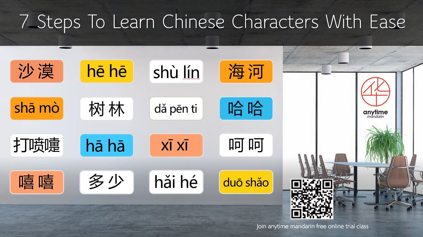 7 Steps To Learn Chinese Characters... - Anytime Mandarin | Facebook