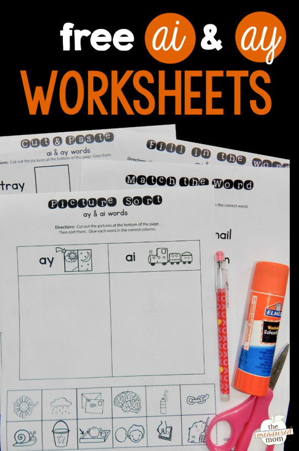 AI & AY WORKSHEETS... - The Measured Mom - Science of Reading | Facebook