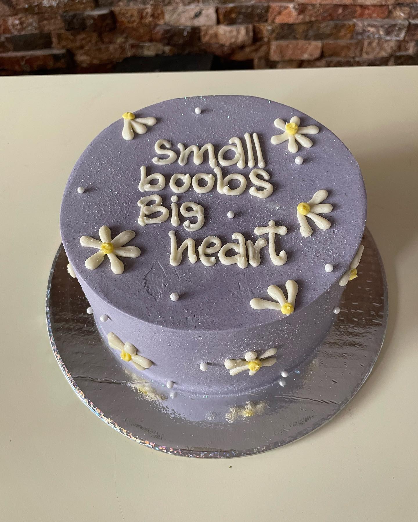 Merengue Small Boobs Big Heart 💜 Cake Cakestagram