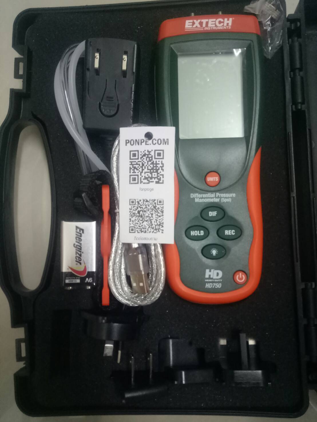 ปนเป Hd700 Extech เครื่องวัดความดันต่าง Differential 4892