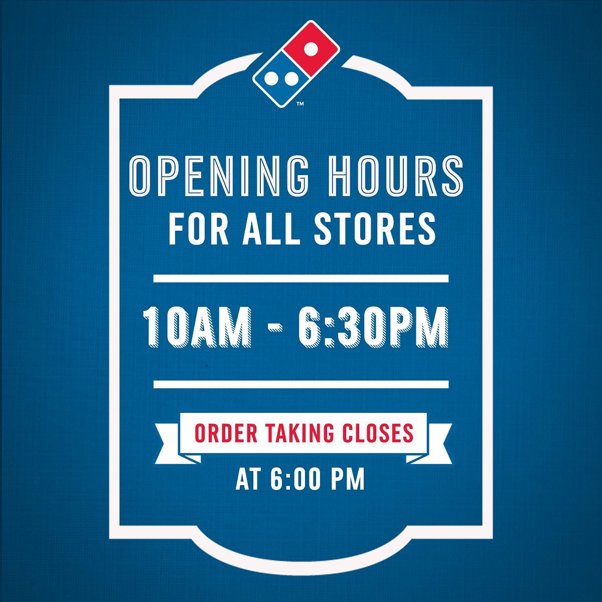 Our Opening Hours For All Stores Dominos Pizza Jamaica Facebook