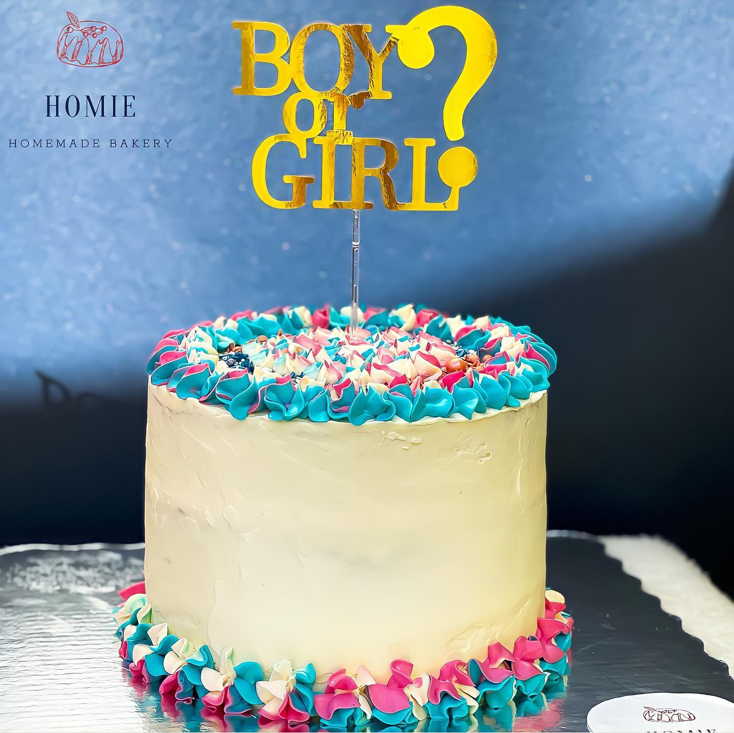 Todays Order “sex Reveal Cake” Homie Homemade Bakery