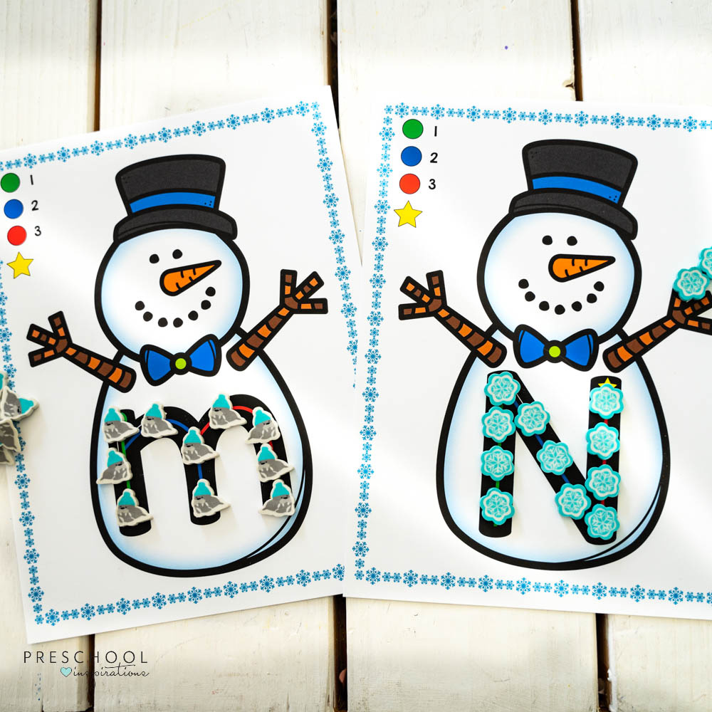 Preschool Inspirations - These snowman letter formation mats are so fun ...