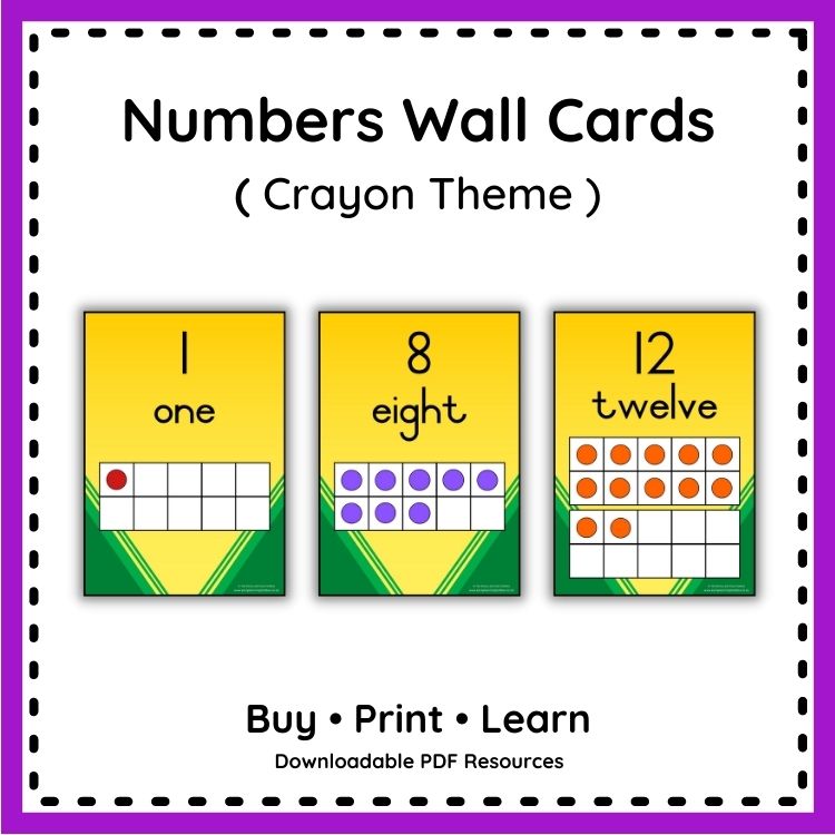 💥 Numbers 1-20 – Crayon Theme... - The Early Learning Toolbox | Facebook