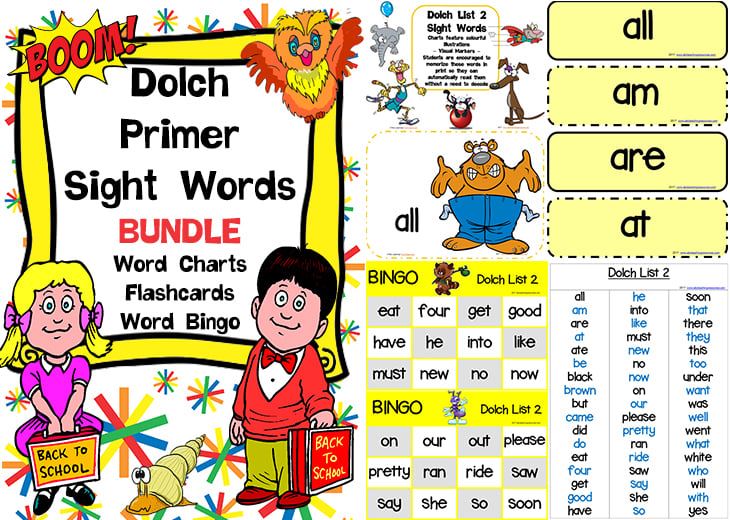 Sight Words | Dolch Primer | List... - ABC Teaching Resources