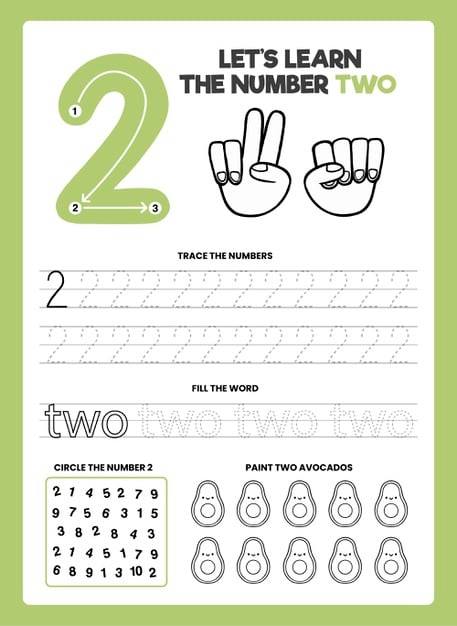 Hojas de trabajo de los números. - Material Educativo | Facebook