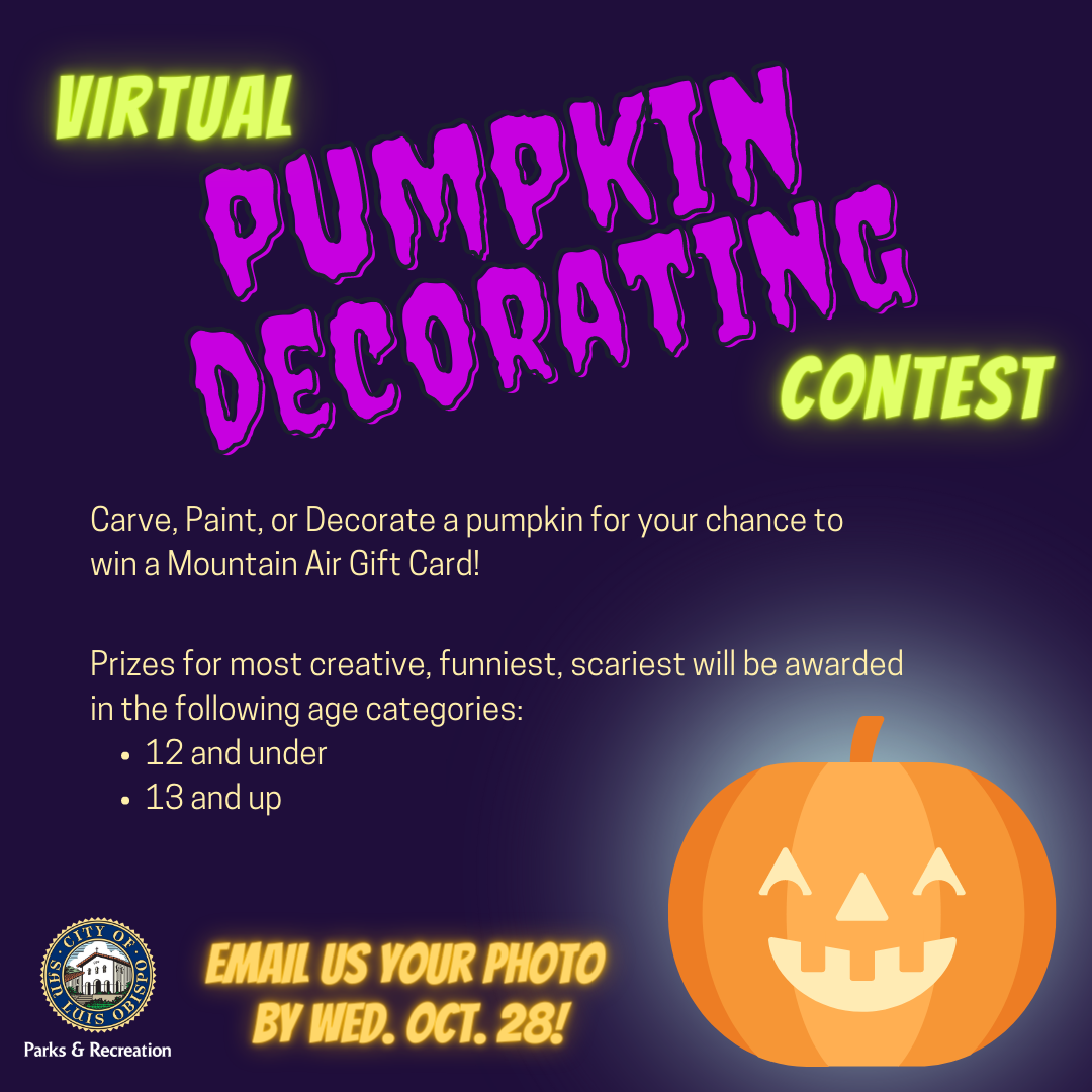 City - Halloween has gone Virtual! 👻🎃 City of San Luis Obispo Parks and ...