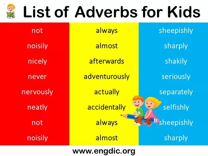 Adverb Examples For Kids Adding Adverbs & Adverbial Phrases To Improve