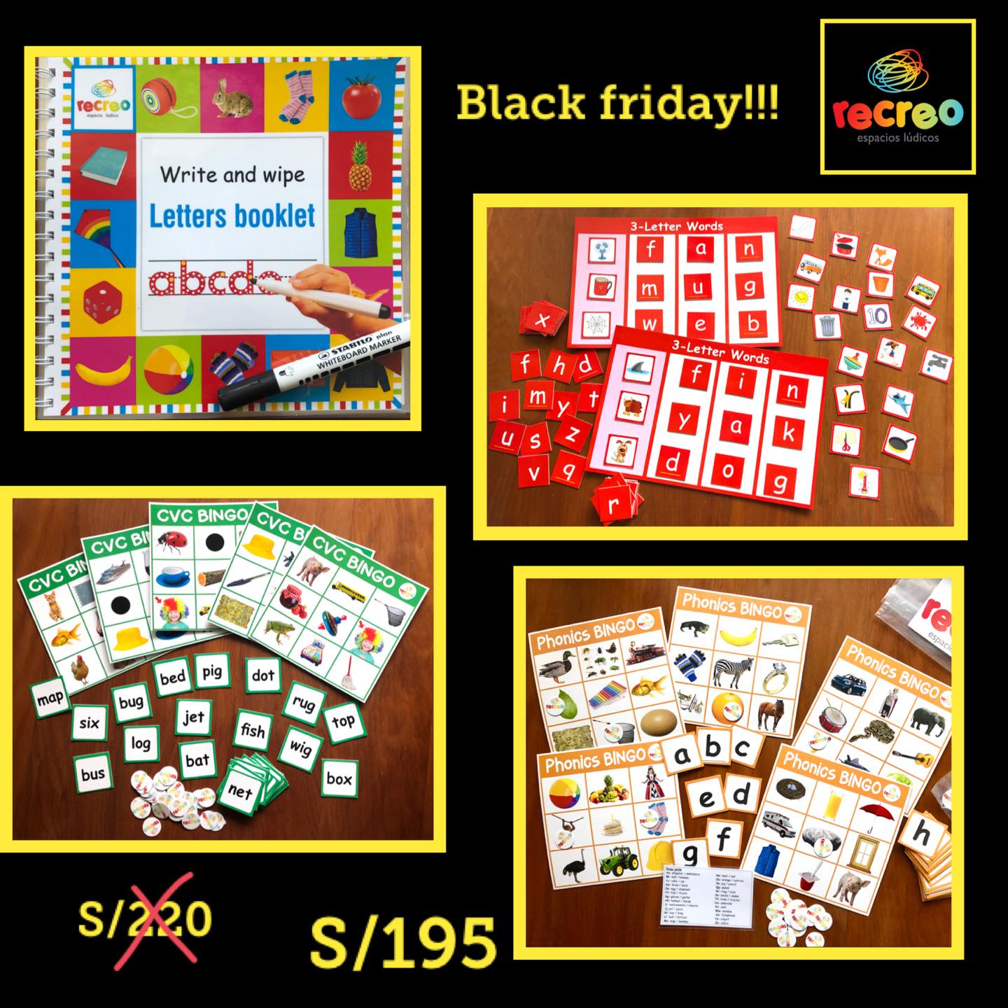 Recreo - Espacio Lúdico - 🖤🖤🚨Black friday! 🚨🖤🖤 🖤Pack de iniciación a la ...