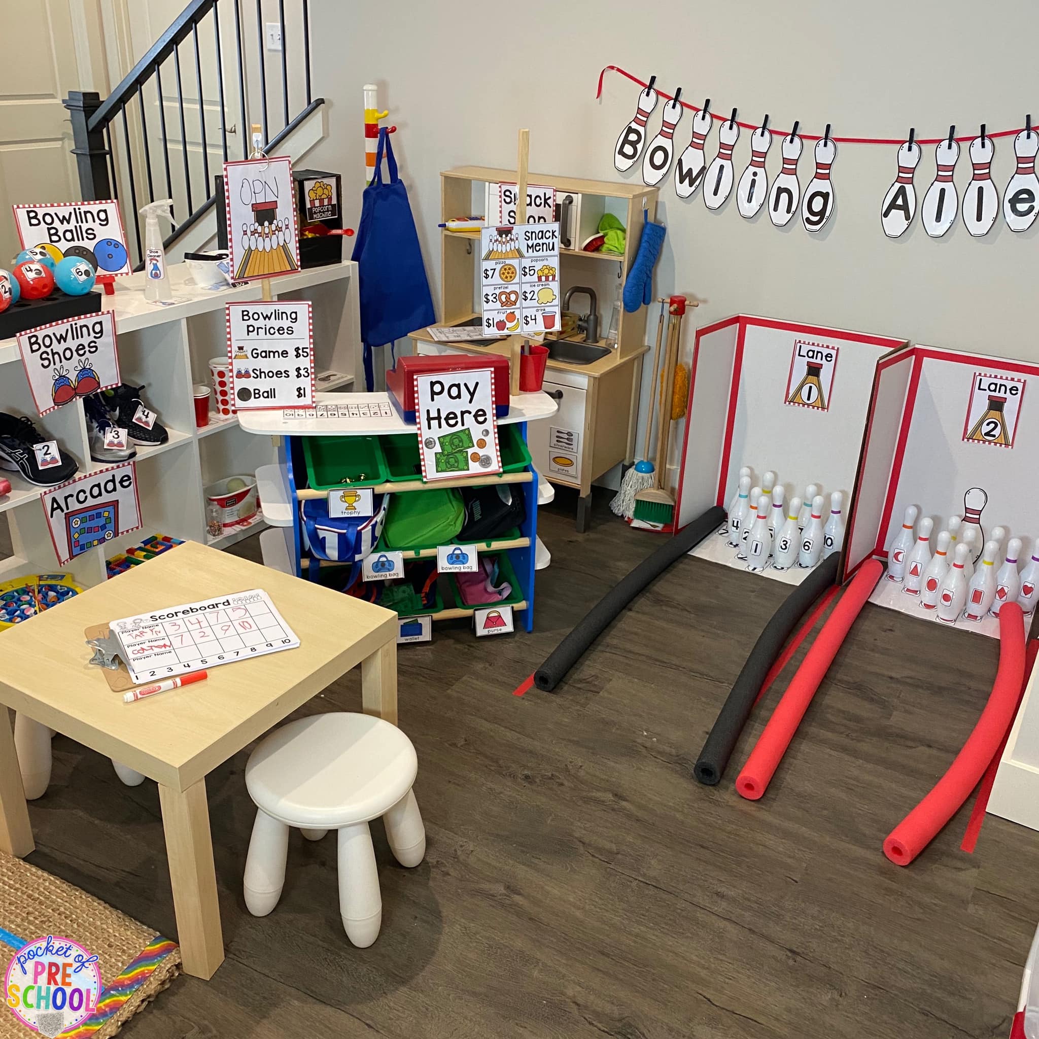 NEW Bowling Alley Dramatic Play is... - Pocket of Preschool