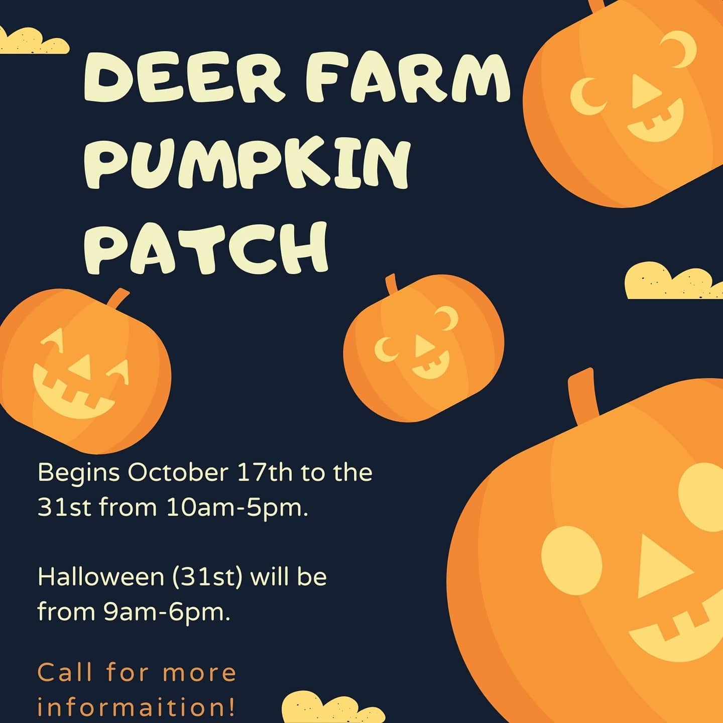 We Have Extended The Pumpkin Patch Grand Canyon Deer Farm