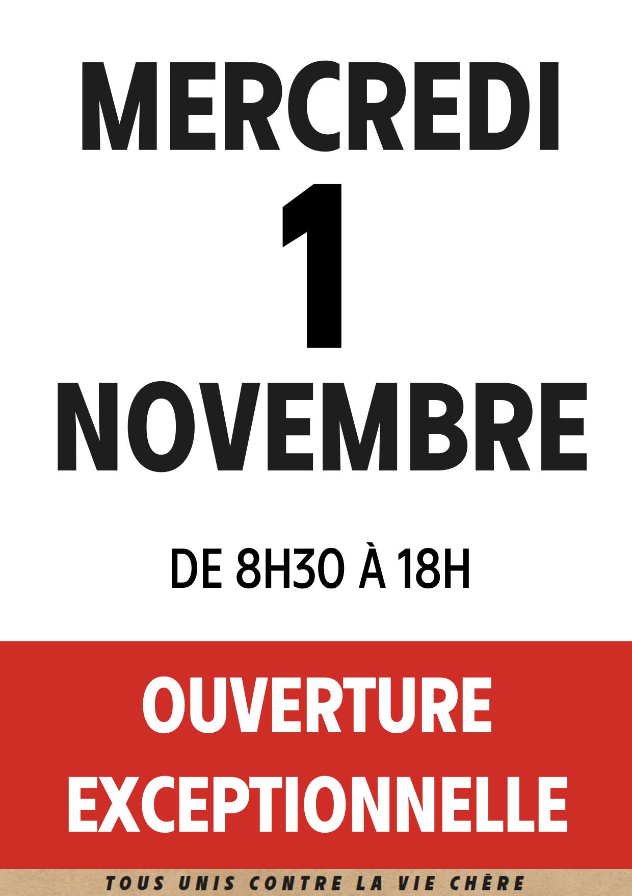 Intermarche 1er Novembre 2023