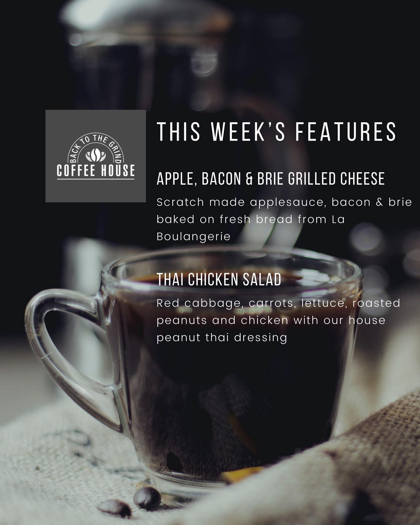 MENU DROP! I’m so... - Back to the Grind Café & General Store