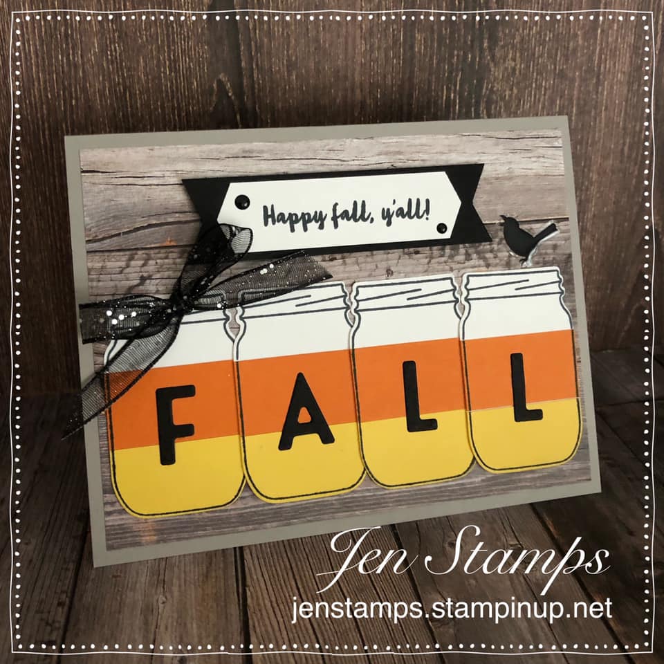 Jen Stamps - Today I created a “fall” card. Candy corn... | Facebook