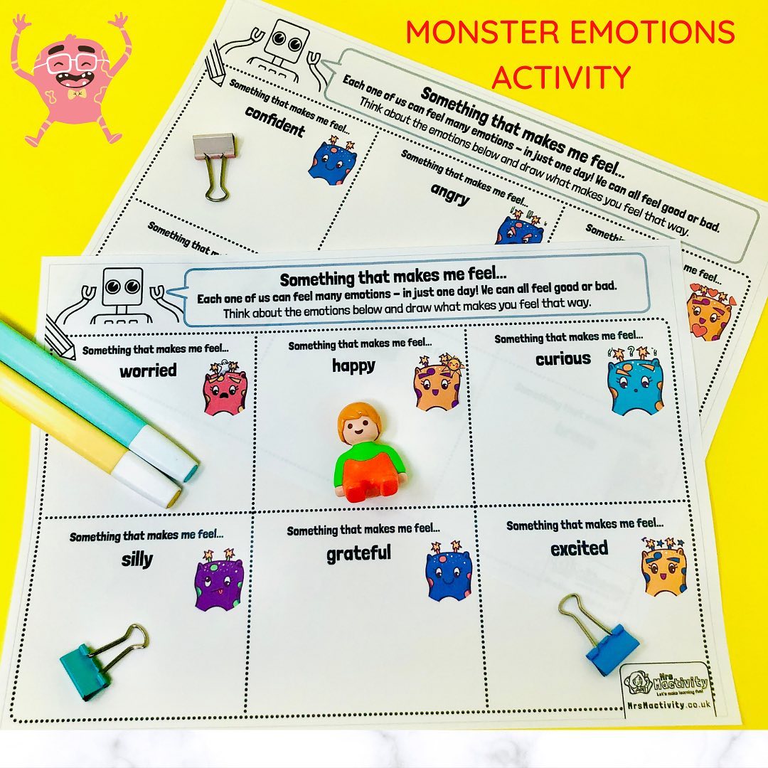 Mrs Mactivity - 👿 MONSTER EMOTIONS ACTIVITY - this...