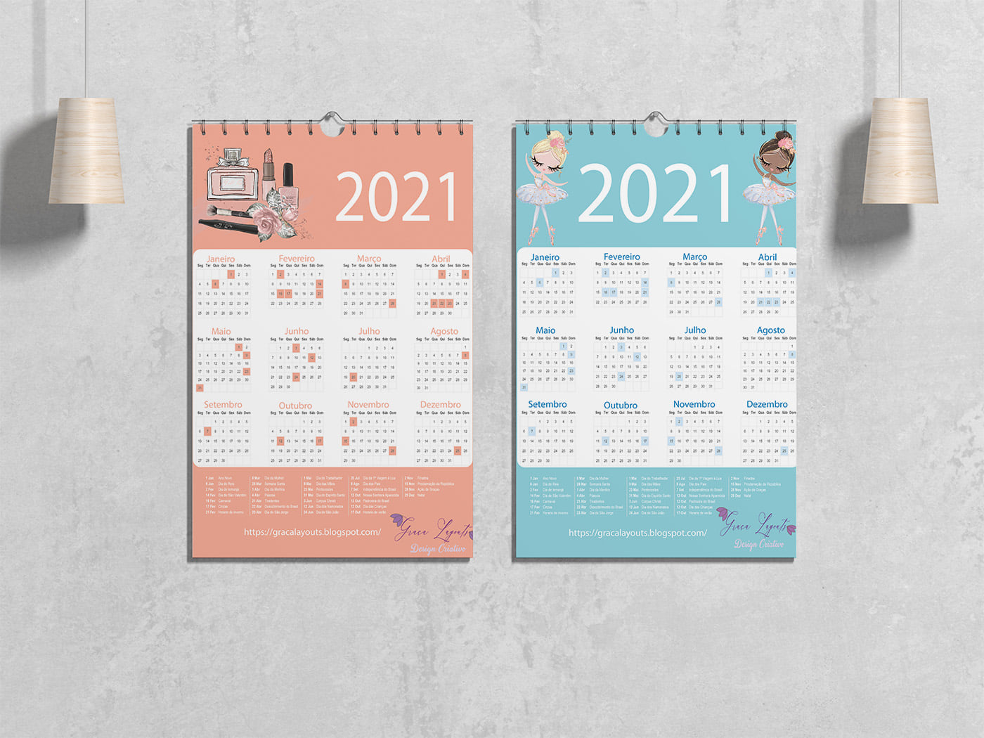 CALENDÁRIOS 2021 PARA IMPRIMIR... - Graça Duarte Freebie | Facebook