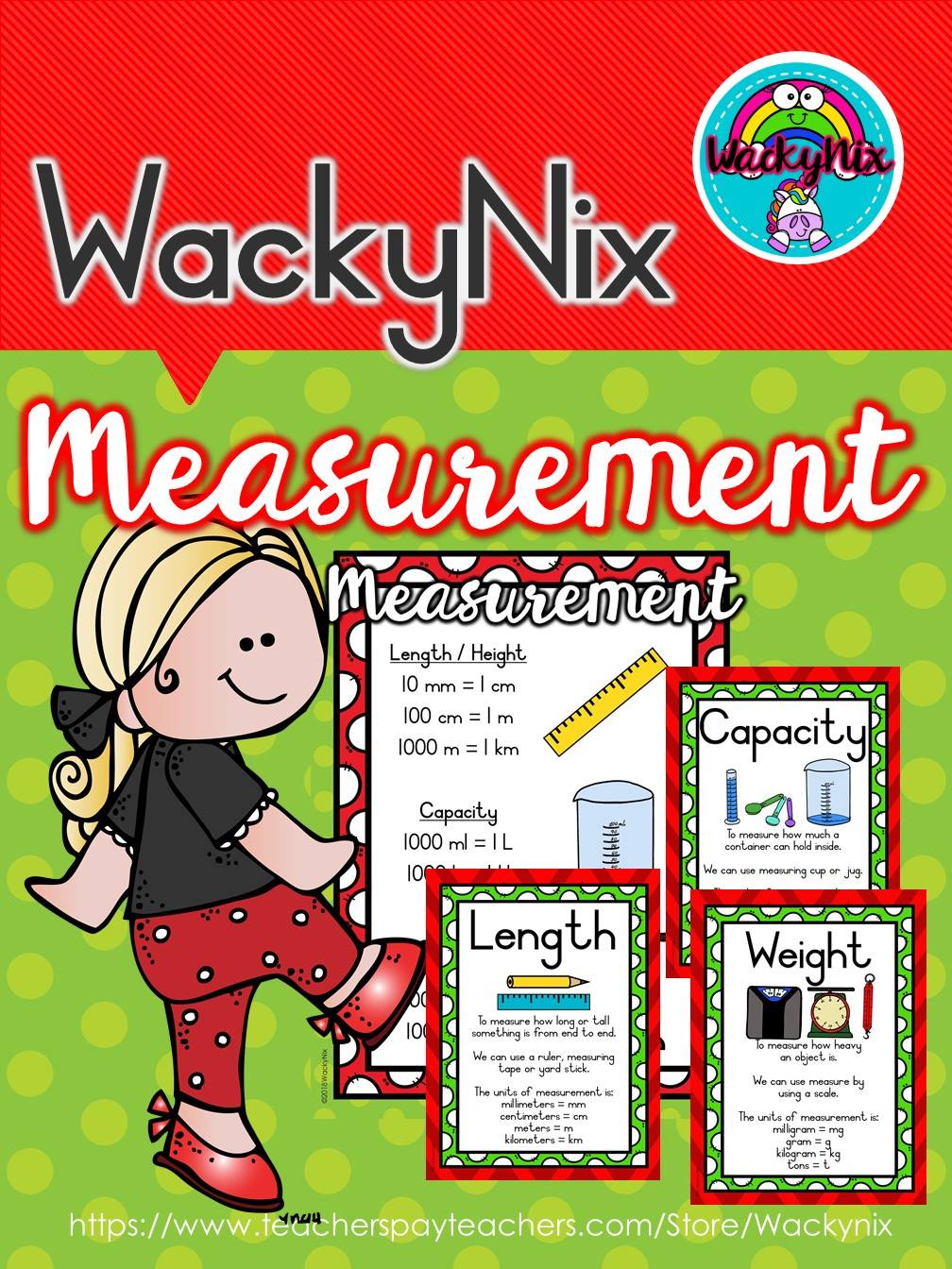 WackyNix - New! WackyNix measurement posters! R40 for 4 A3...