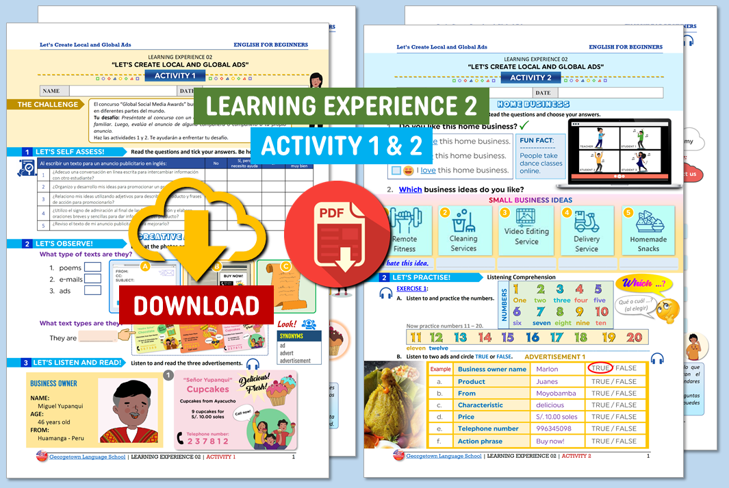 Fun Lessons - Experiencia de Aprendizaje 2 - "Let’s...