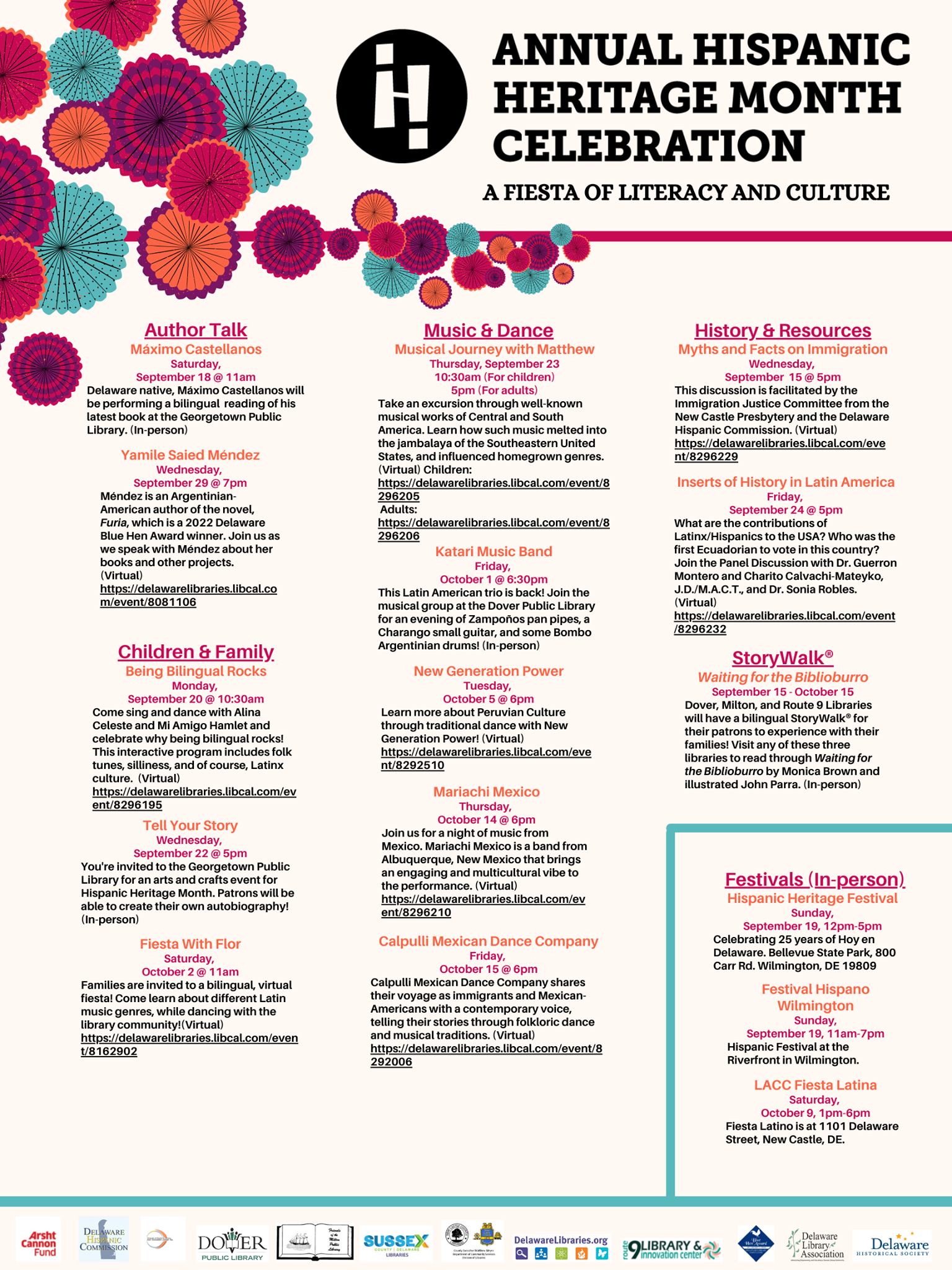 Route 9 Library - Celebrate Hispanic Heritage Month with... | Facebook