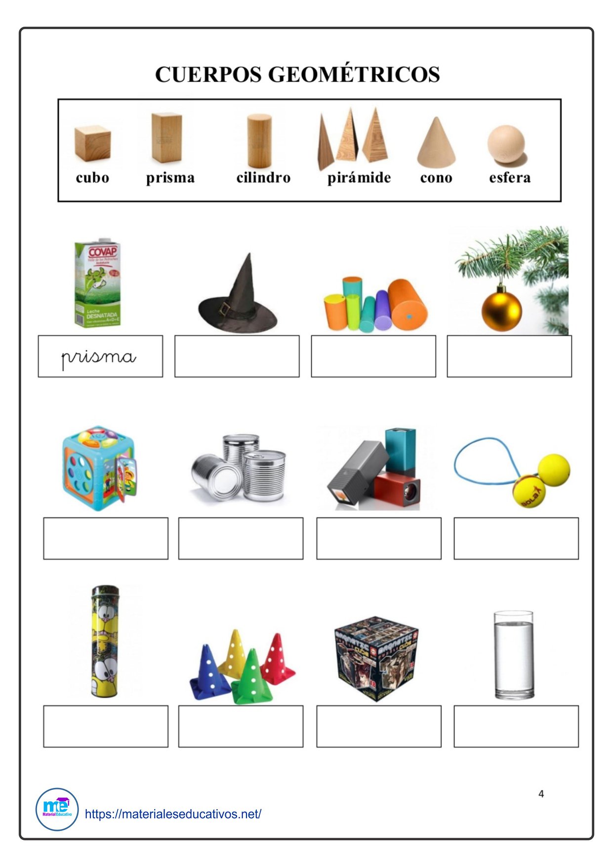 Cuerpos Geométricos Materiales Educativos Gratis Facebook 6020