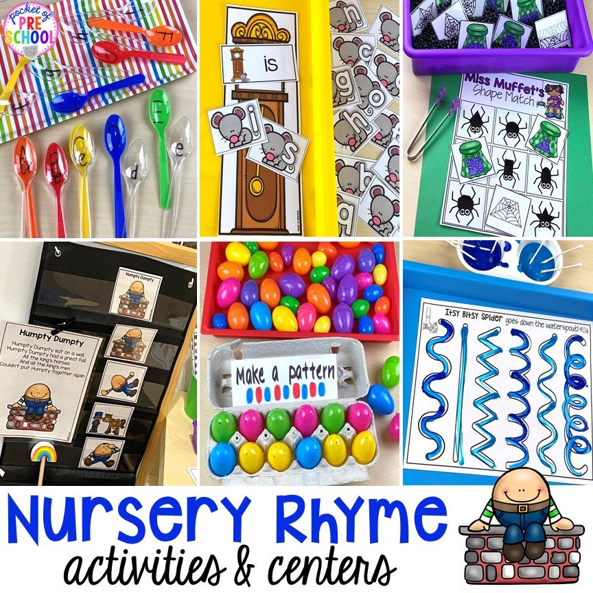 Pocket of Preschool - Over 30 activities for a Nursery Rhyme theme ...
