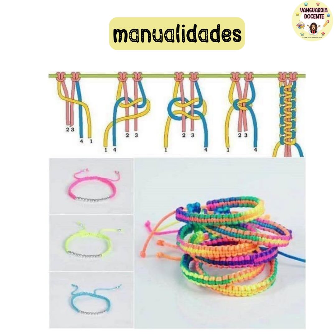 Manualidad: hacer pulseras 📿... - Vanguardia Docente