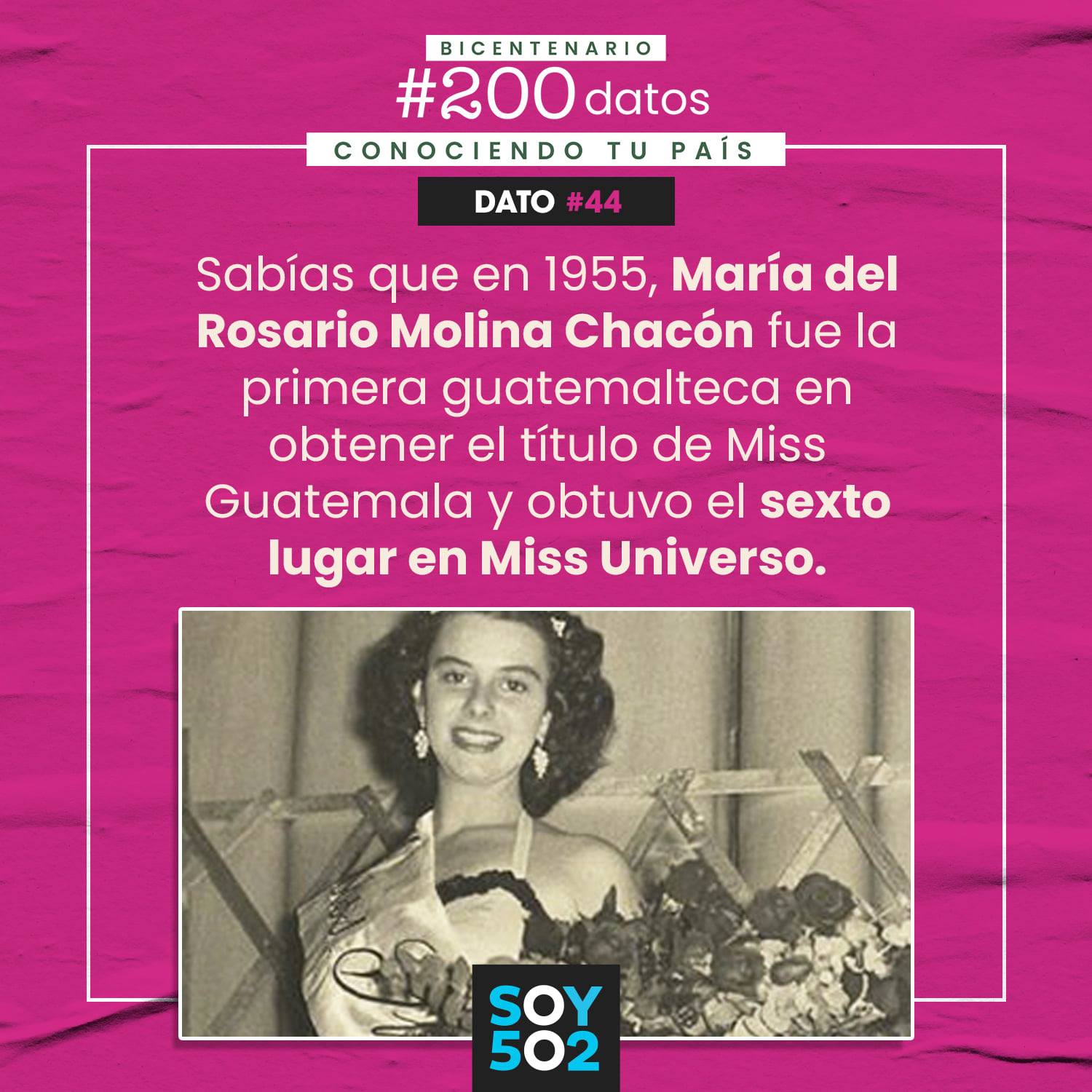 Soy502 Sabías Que En 1955 María Del Rosario Molina Facebook 1764