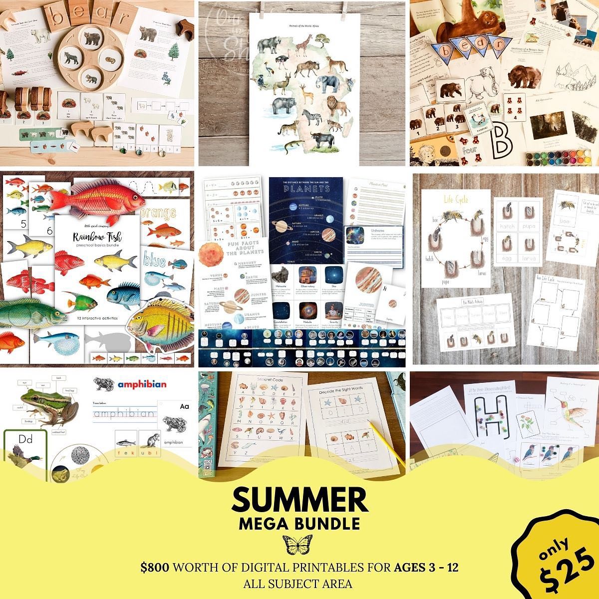 The Montessori Summer Mega bundle is... - Our Montessori Life