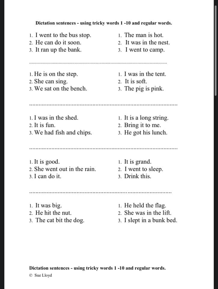 🙌🏻Dictation Sentences🙌🏻 Great... - Le Chéile Online Learning | Facebook