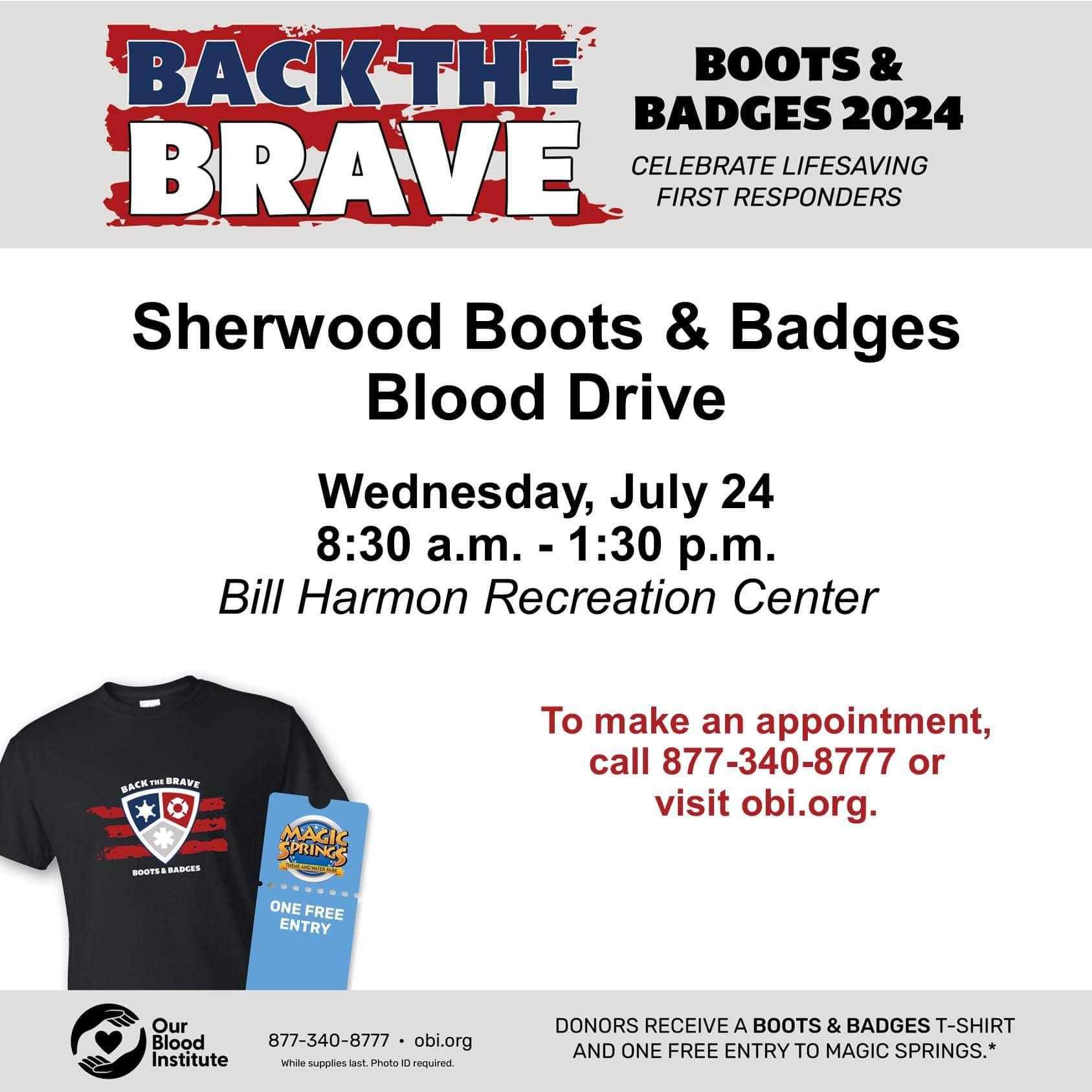 Reminder Boots And Badges Sherwood Police Department