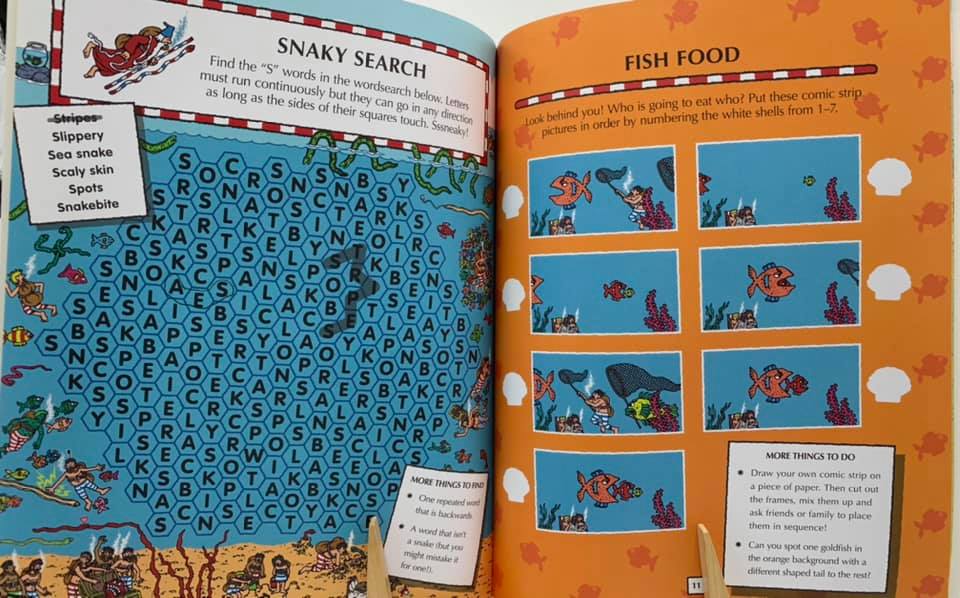 📚 ปกอ่อน สภาพดีมาก Where’s Wally? At Sea Activity Book 💌 หลังจากประสบ ...