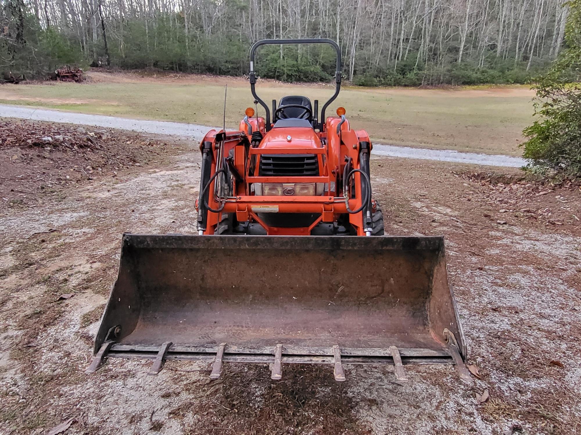 Kubota Tractor Front End Loader And Backhoe Model L3130hst 4wd