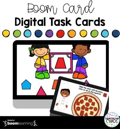 The BOOM Cards in this 2D Shapes ID &... - Kindergarten Chaos