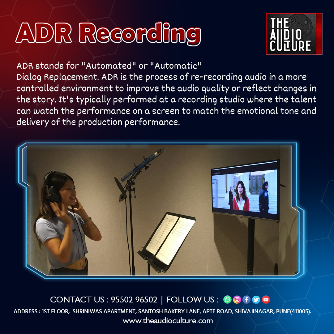 The Audio Culture..... 🎺ADR Recording... - The Audio Culture