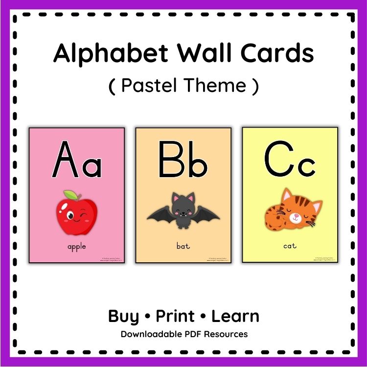 💥 Alphabet Wall Cards –... - The Early Learning Toolbox