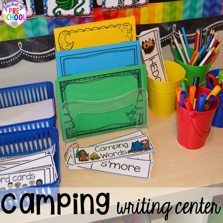 Hands-on camping math and literacy... - Pocket of Preschool
