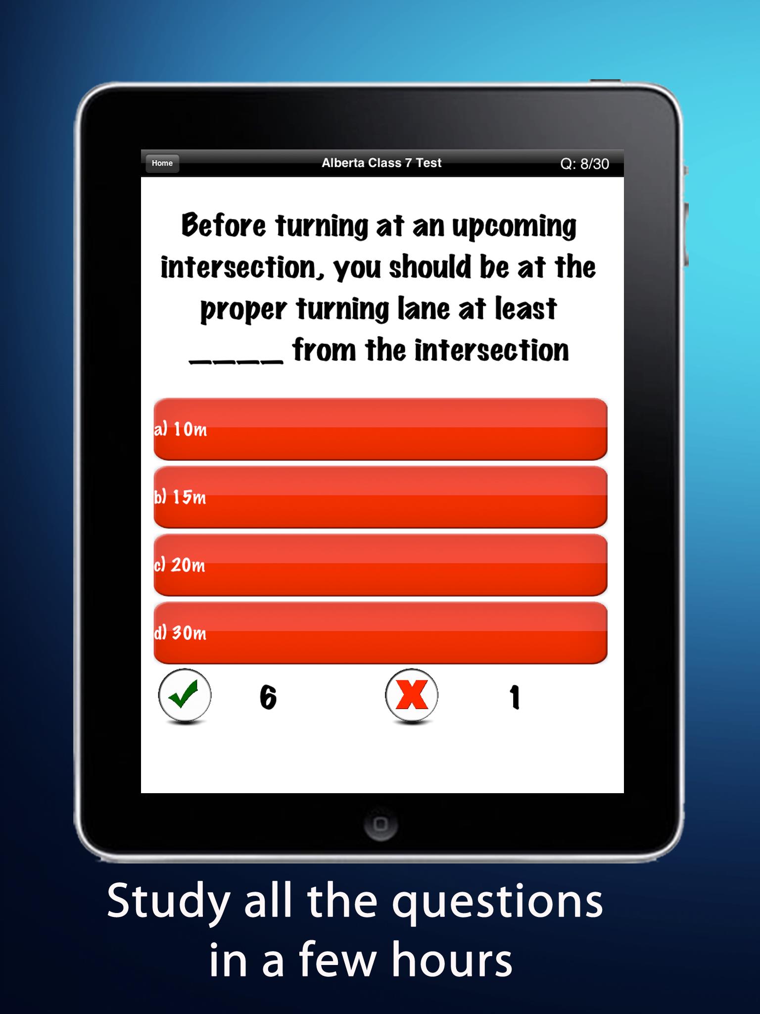 Alberta Class 7 Learner Test App 9711